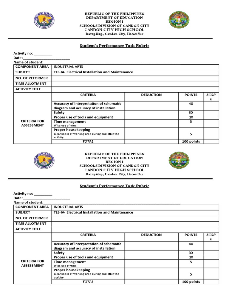 Eim Performance Rubric | PDF | Evaluation | Infographics