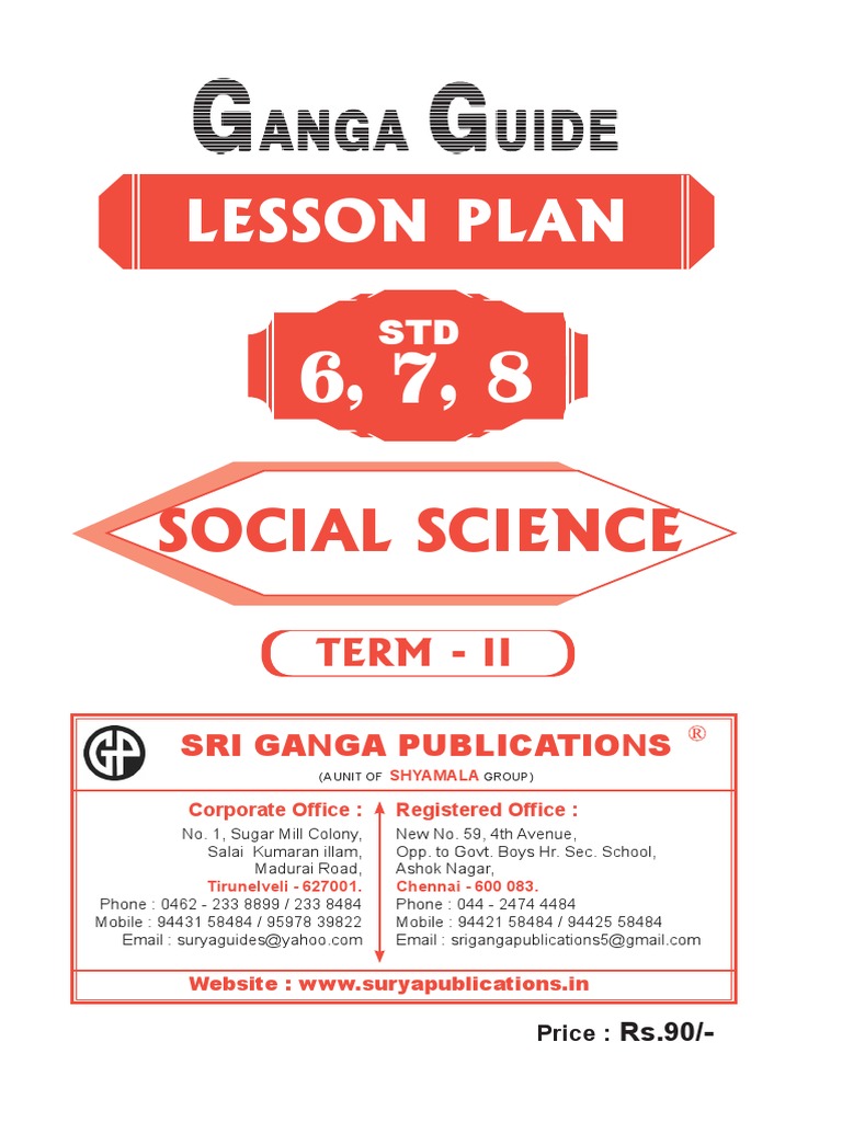 6, 7, 8th Social Science Lesson Plan Term 2 EM | PDF