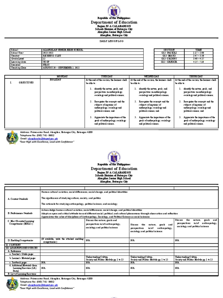 DLL - Ucsp Week 1 | PDF