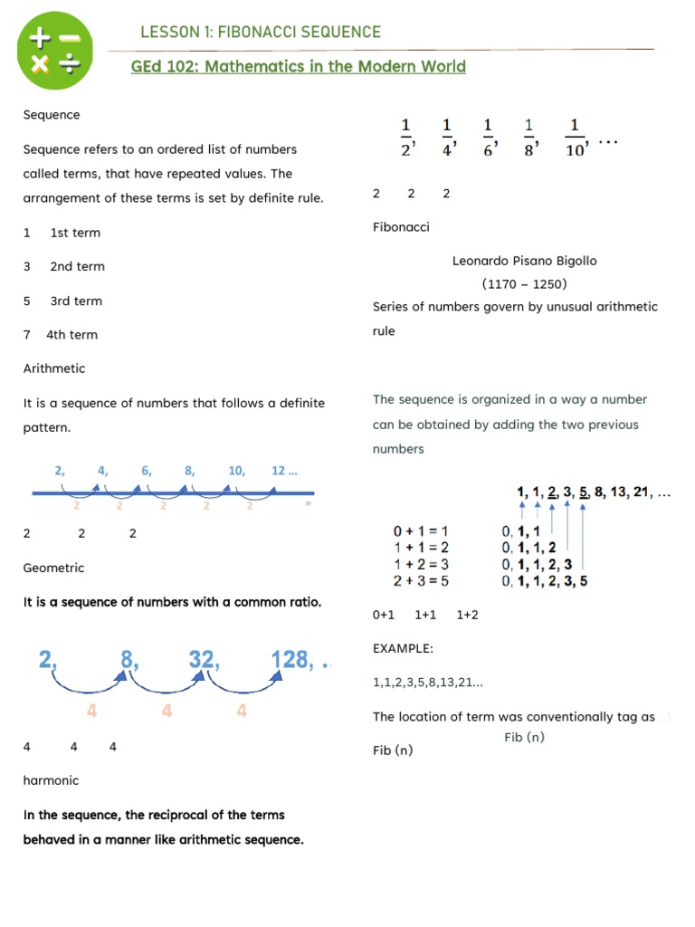 MWL2 - Fibonacci Sequence | PDF | Teaching Methods & Materials