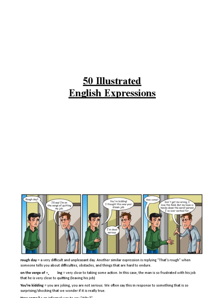50 Illustrated English Expressions Pdf