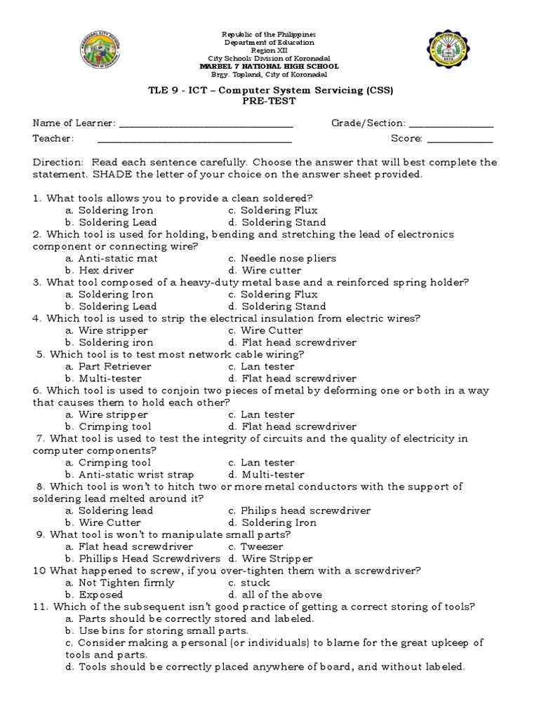 ICT 8 Summative Test | PDF