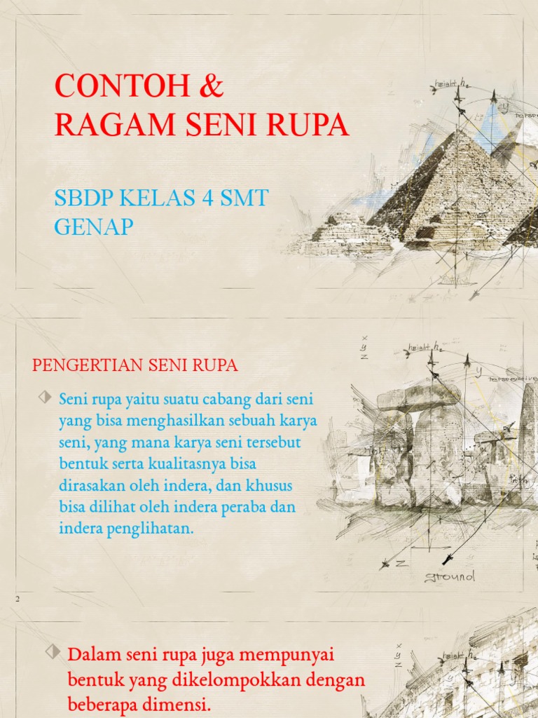 Ragam dan Bentuk Seni Rupa Kelas 4 | PDF | Seni