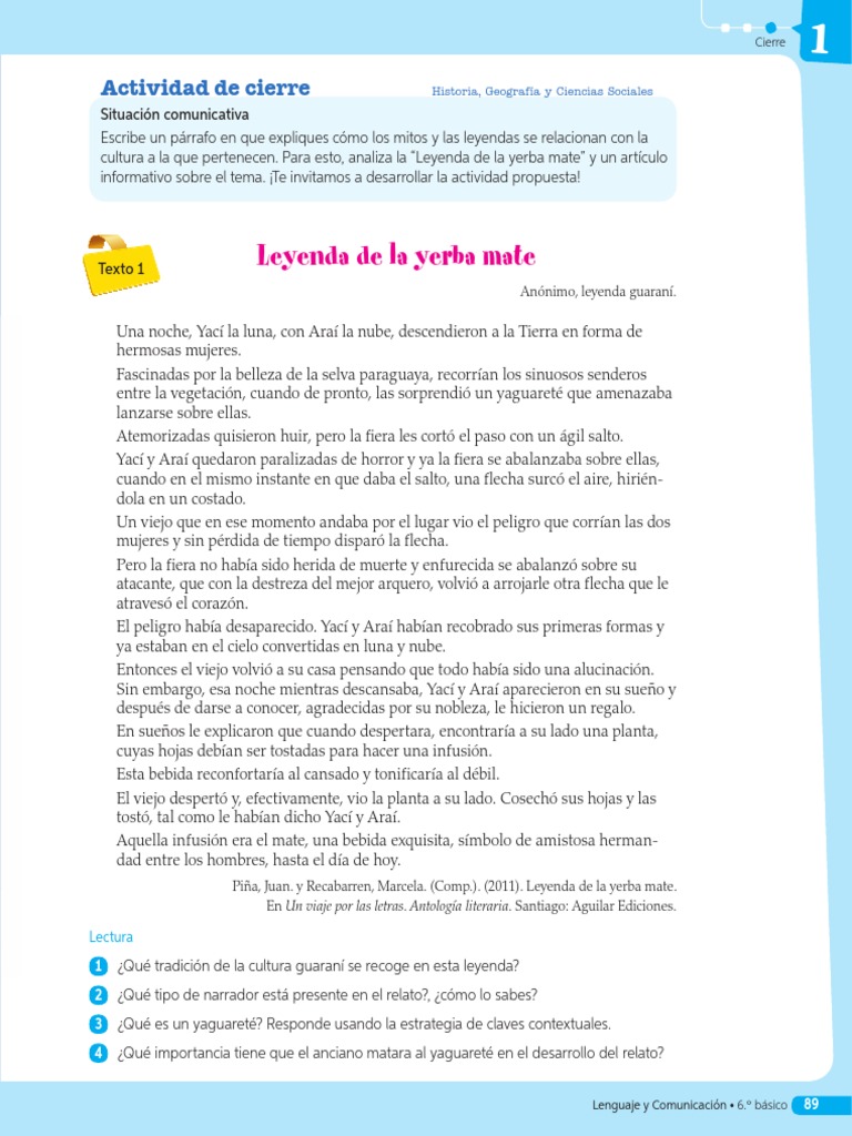 5.textos de Apoyo Lenguaje | PDF