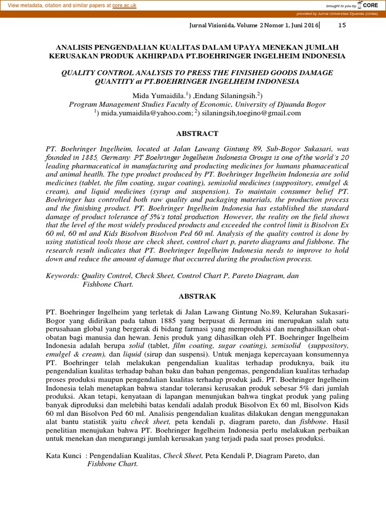 Quality control analysis of finished goods damage | PDF | Production And Manufacturing