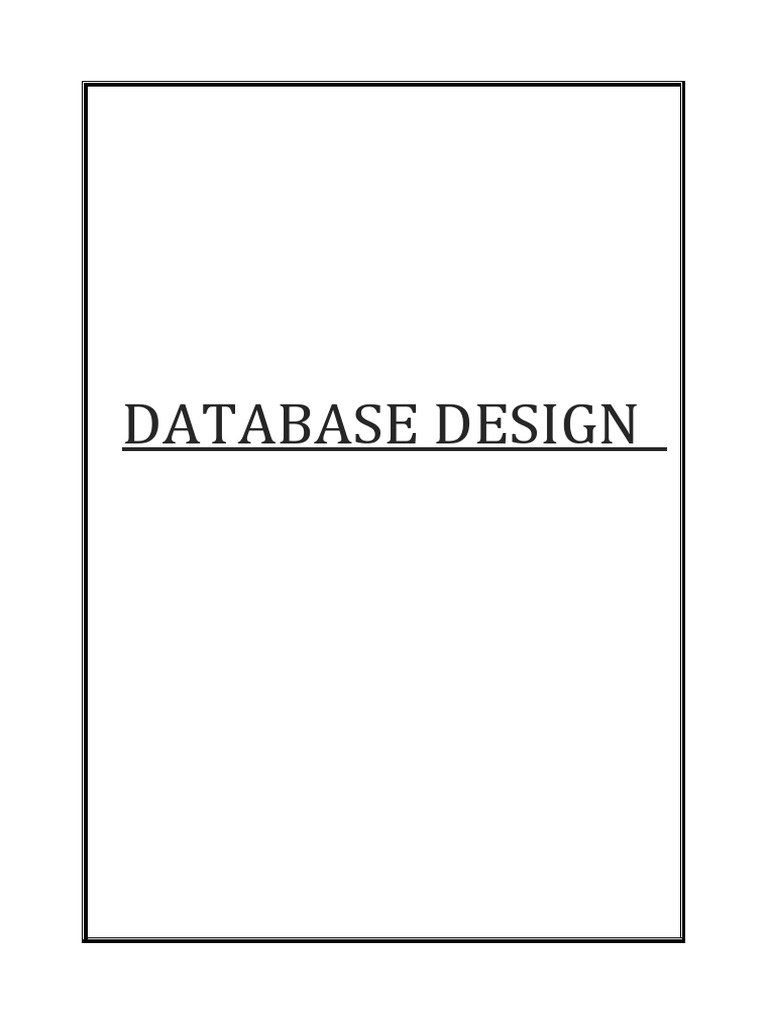 Database Design (CH 4) | Download Free PDF | Databases | Database Design Database Design (CH 4) | Download Free PDF | Databases | Database Design