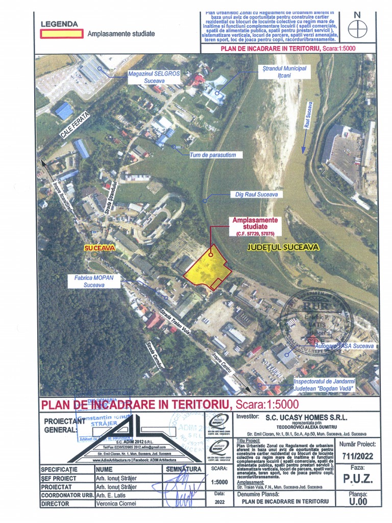 Plan de Incadrare in Teritoriu Strada Traian Vuia | PDF