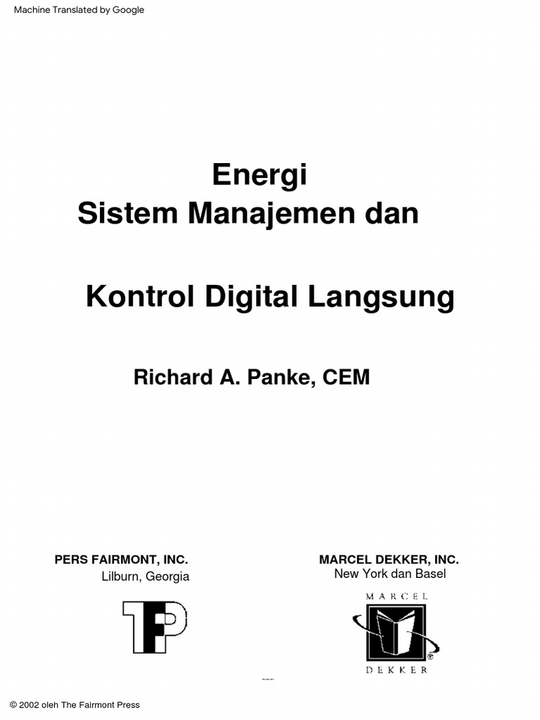 Energy Management Systems and Direct Digital Control (R. Pance) | PDF