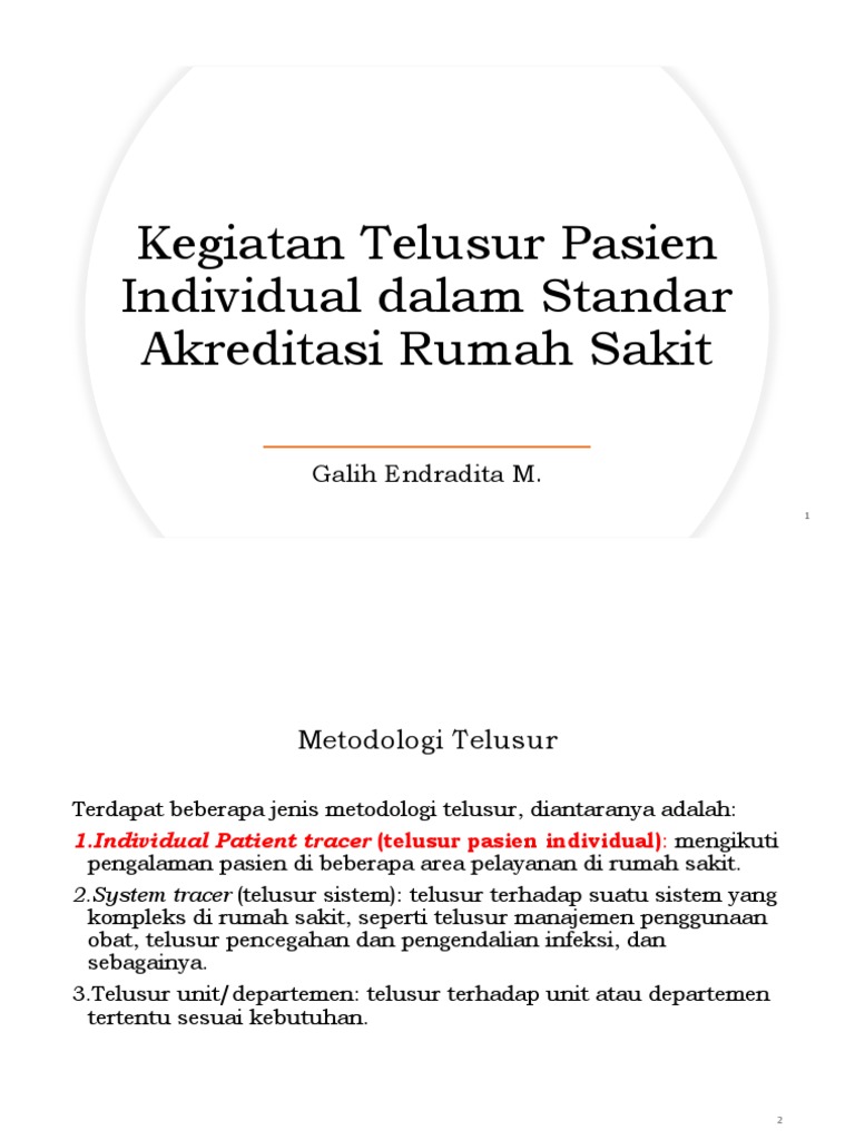 Kegiatan Telusur Pasien Individual Dalam Starkes | PDF