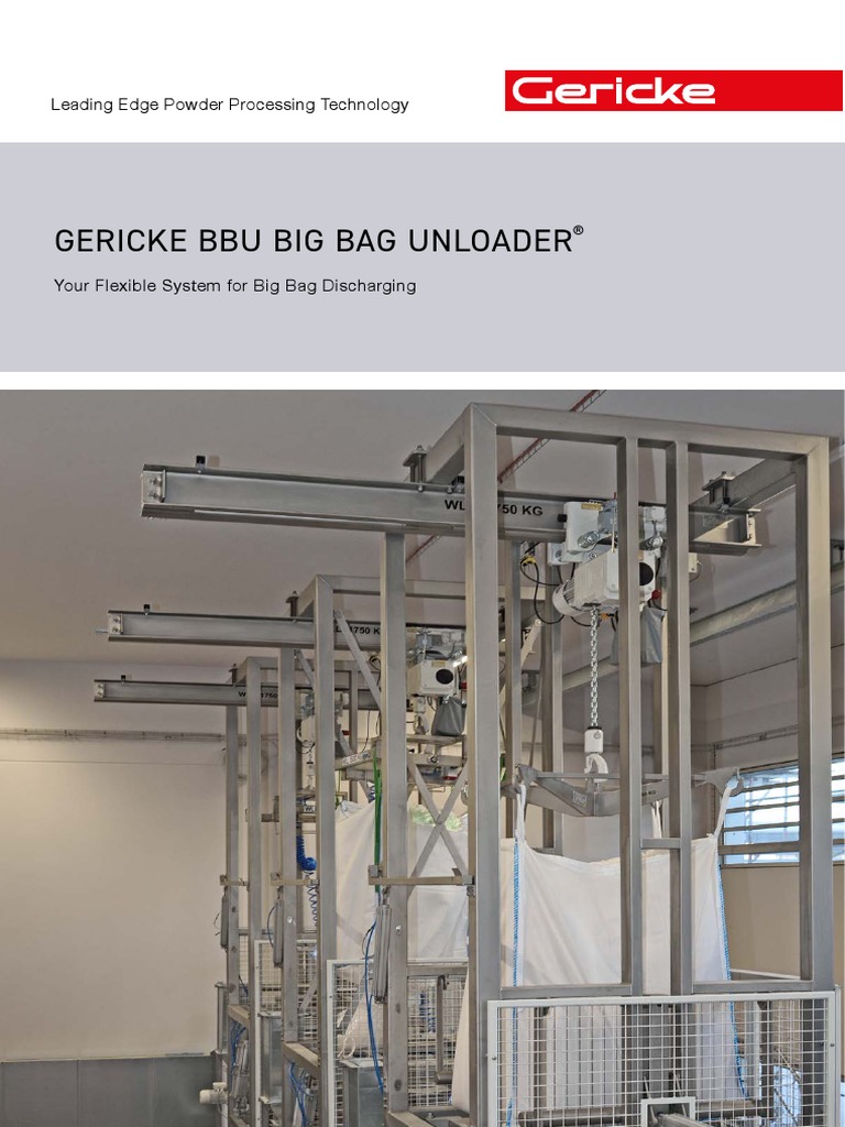 662 UK Gericke Brochure Big Bag 662 | PDF | Crane (Machine) | Valve