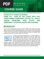 NCM 112 Course Syllabus | PDF | Nursing | Evidence Based Medicine