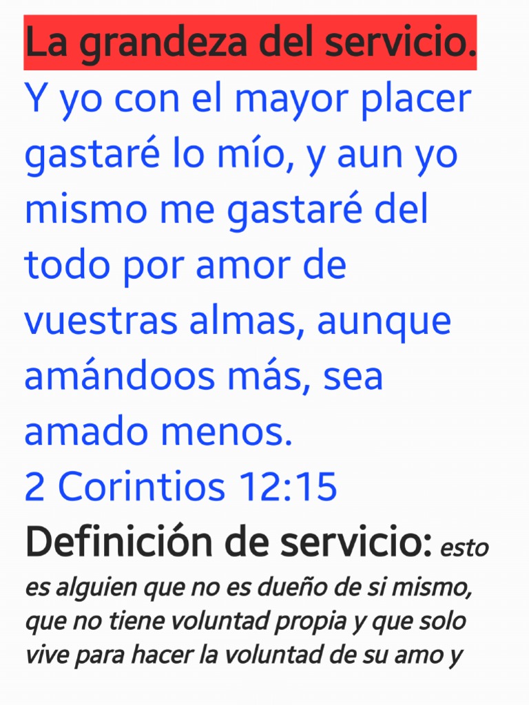 La Grandeza Del Servicio | PDF