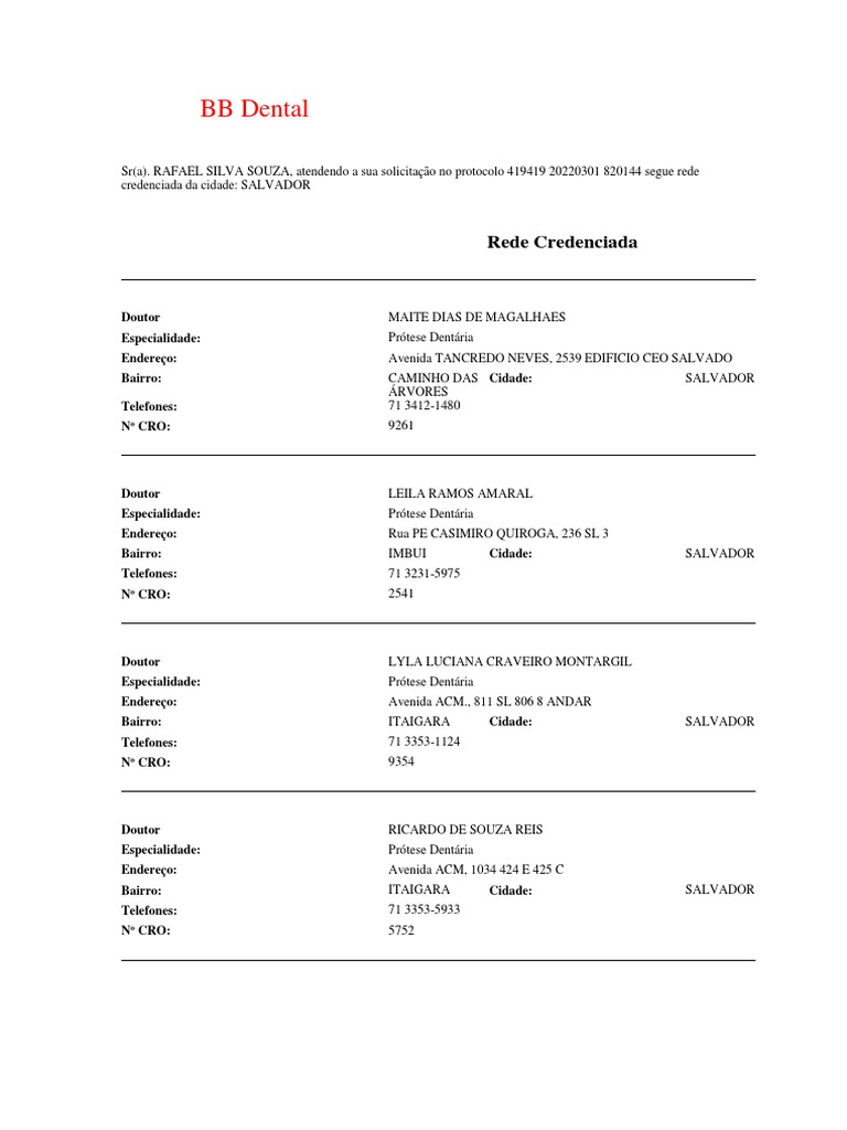 BB Dental | PDF | Áreas da odontologia