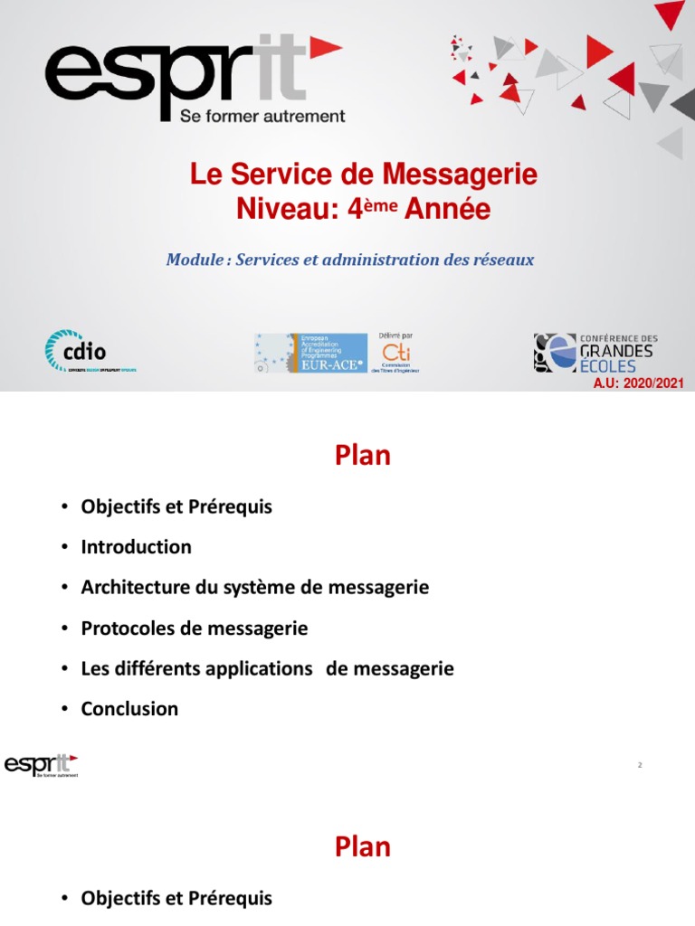 Service Messagerie | PDF | Communication virtuelle | Réseau informatique