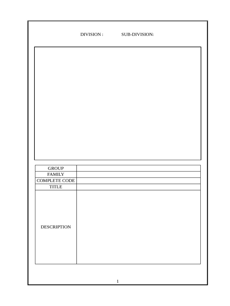 Classification Format | PDF