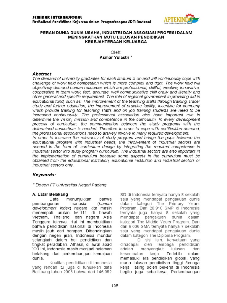 Asmar Yulastri - UNP | PDF