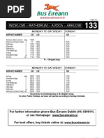 Timetable Bus 100X | PDF | Dublin | Bus Transport