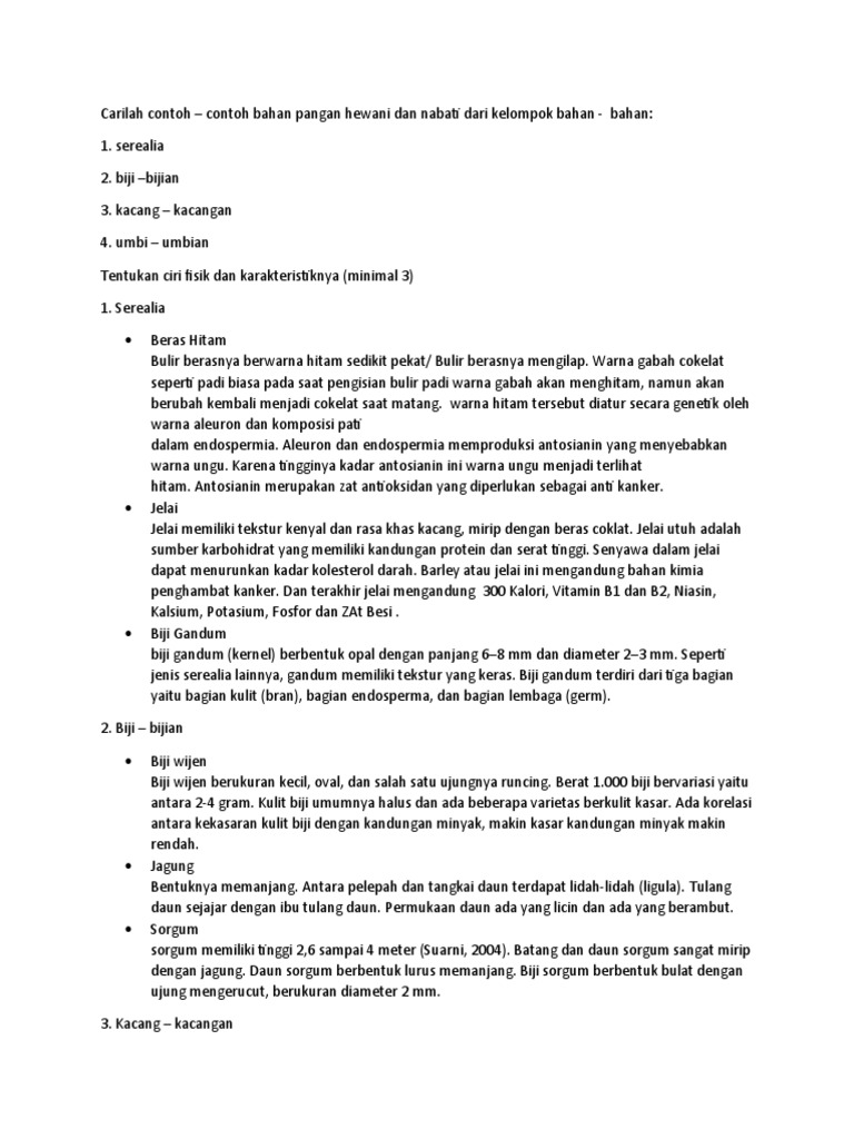 Contoh Bahan Nabati Berwarna Hitam | PDF | Griya & Taman