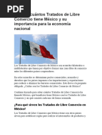 Tratado de Libre Comercio Entre México - AELC | PDF | Comercio ...