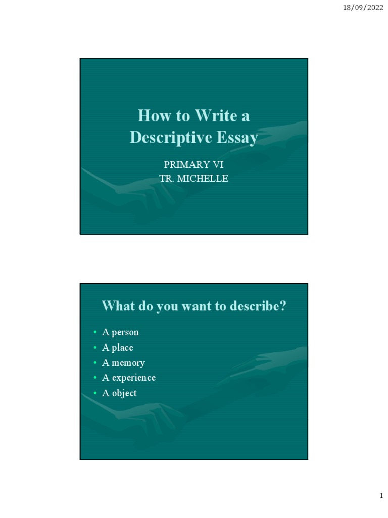 Descriptive Writing Guide | PDF | Essays | Senses