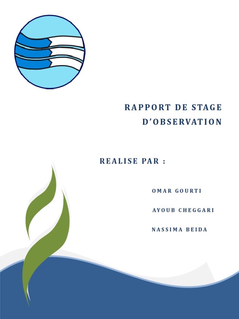 Rapport de Stage ONEP | PDF | Membrane cellulaire | Chimie