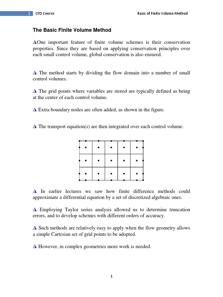 The Basic Finite Volume Method | PDF | Computational Fluid Dynamics ...