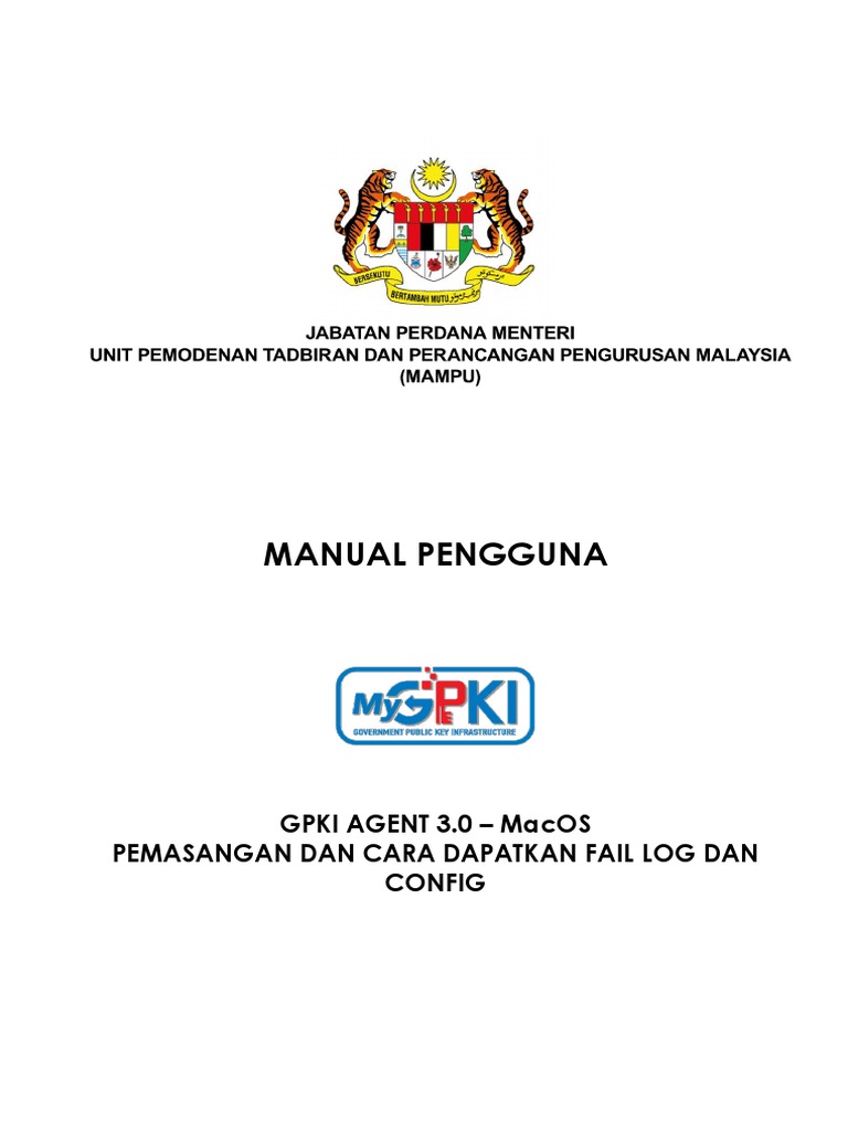 Manual Pengguna - Pemasangan GPKI - AGENT 3.0 Release 1.0.0.1-MACOS PDF ...