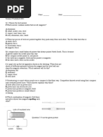 Grade 8 Physics Worksheet | PDF | Velocity | Speed