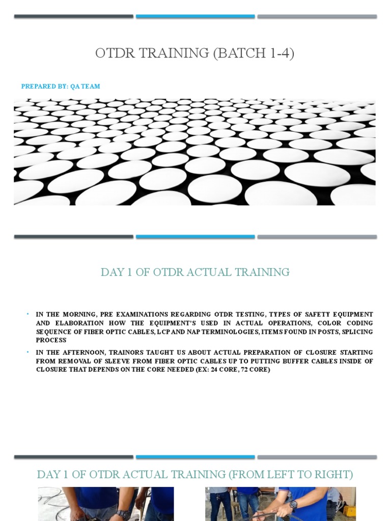 Otdr Training Pdf Optical Fiber Telecommunications Infrastructure