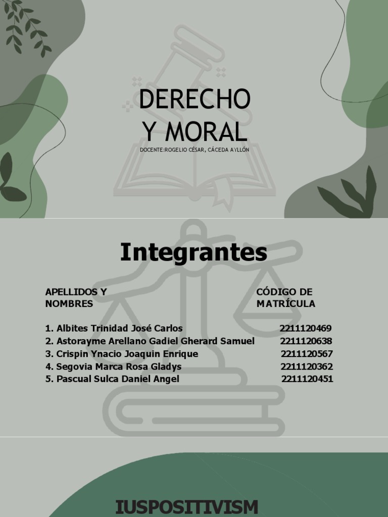 Relación Entre Derecho y Moral | PDF | Justicia | Crimen y violencia