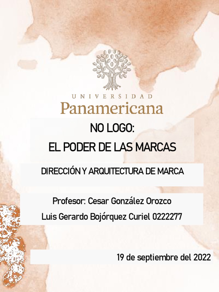 Bojórquez Curiel Luis - No Logo | PDF | Marca | Publicidad