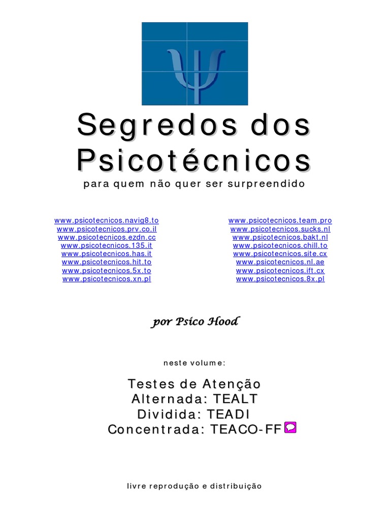 Tealt - Teadi - Teaco - Teaco FF - 9 Por Linhas | PDF | Psicologia