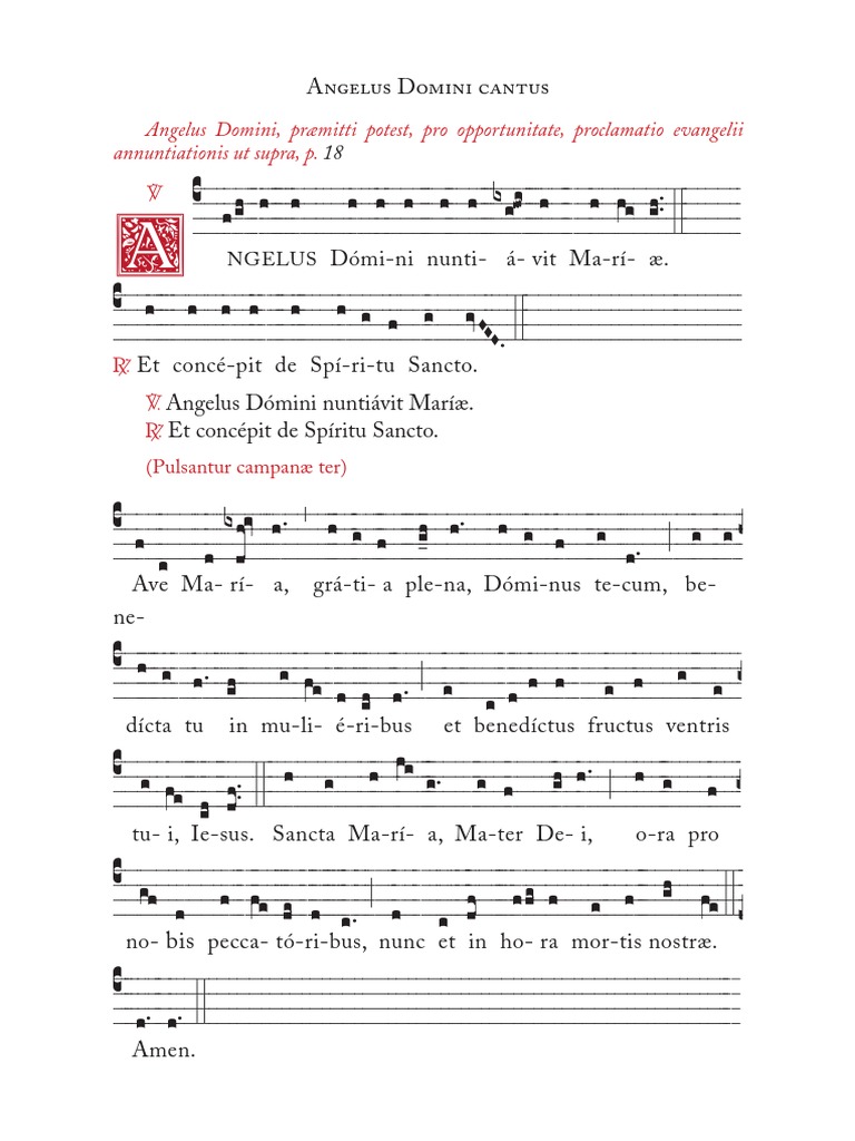 Angelus Cantado (Otras Melodías) | PDF | Adoración | Oración