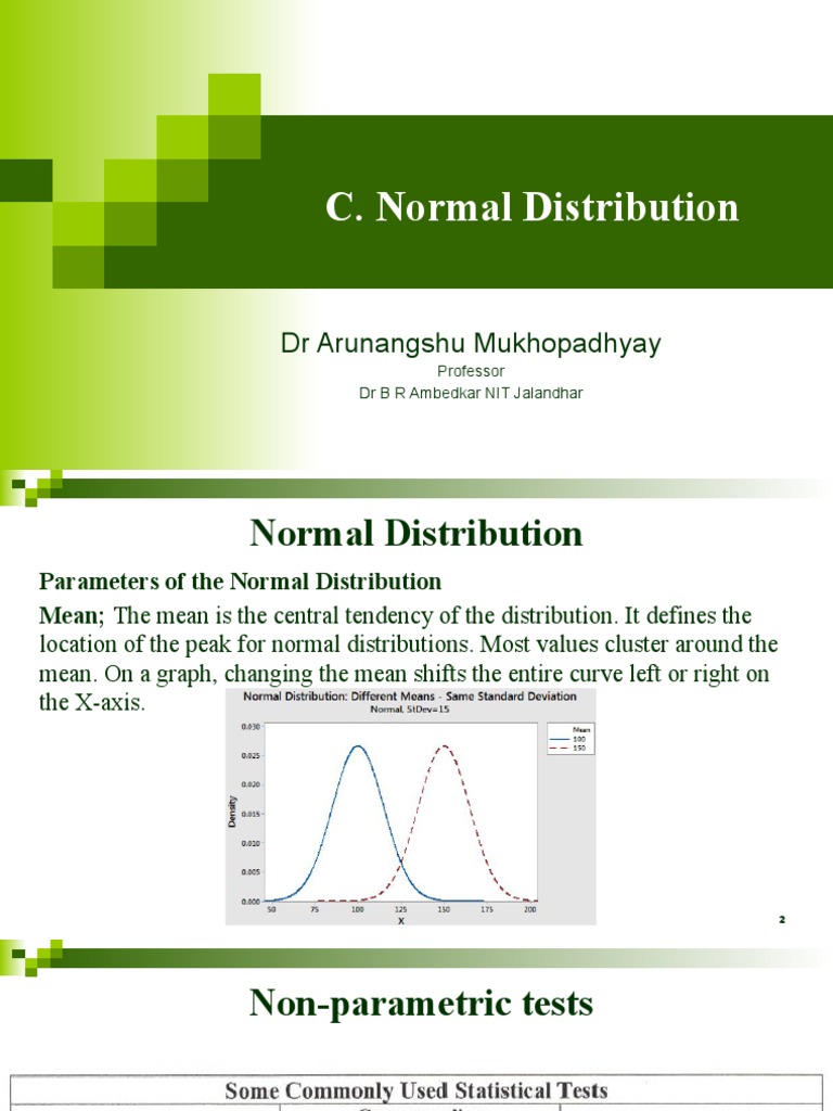 C - Normal Distribution | PDF | Standard Deviation | Normal Distribution
