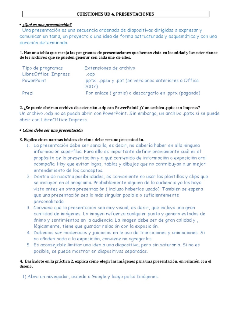 Cuestiones UD4 | PDF | Microsoft PowerPoint | Hipervínculo