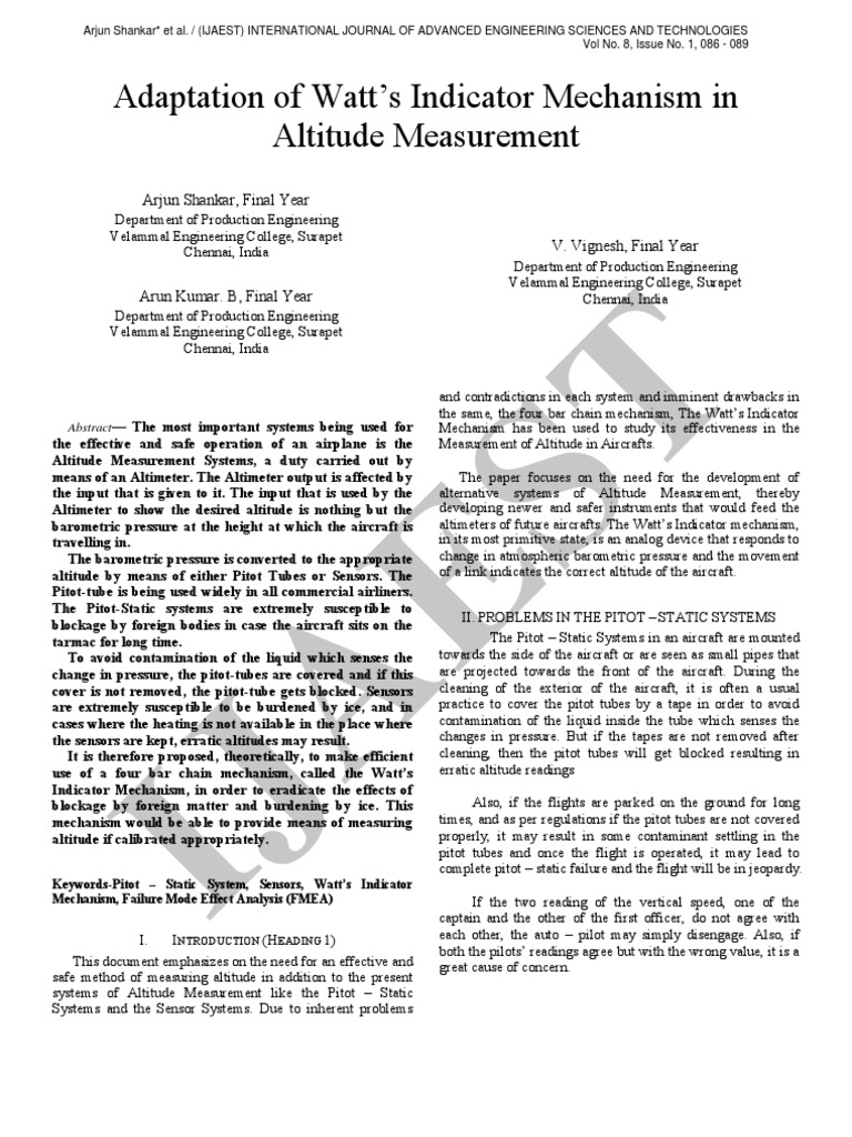 13.IJAEST Vol No 8 Issue No 1 Adaptation of Watt's Indicator Mechanism ...