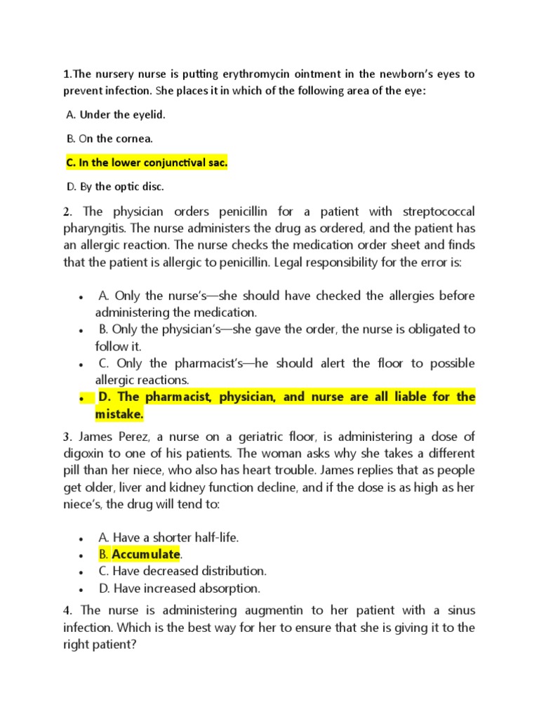 QUESTIONS For | PDF | Anesthesia | Morphine
