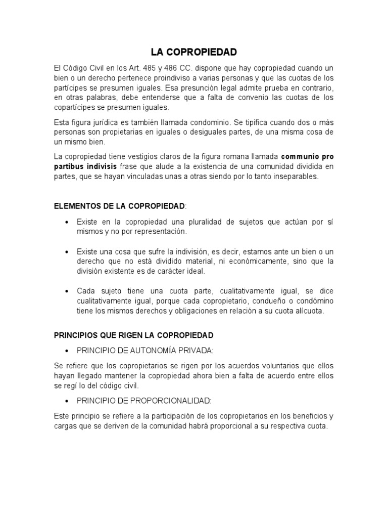 La Copropiedad | PDF