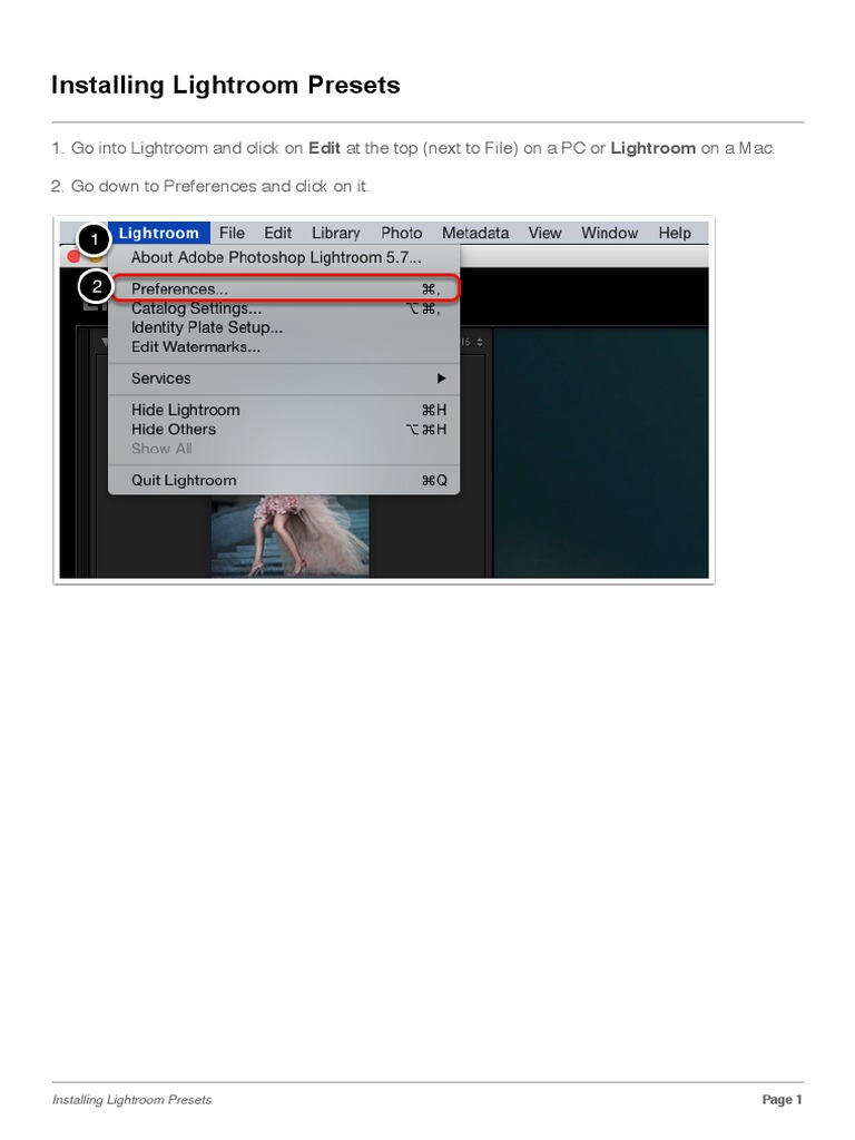 Installing Lightroom Presets | PDF | Business