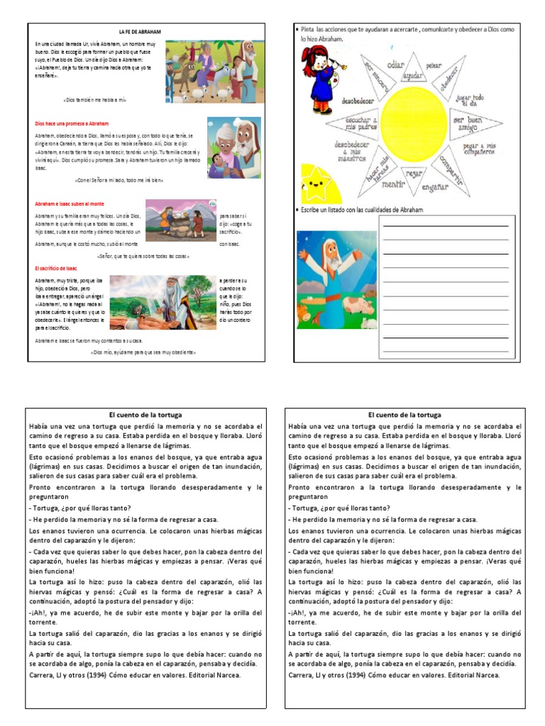 El Cuento de La Tortuga | PDF | Abrahán