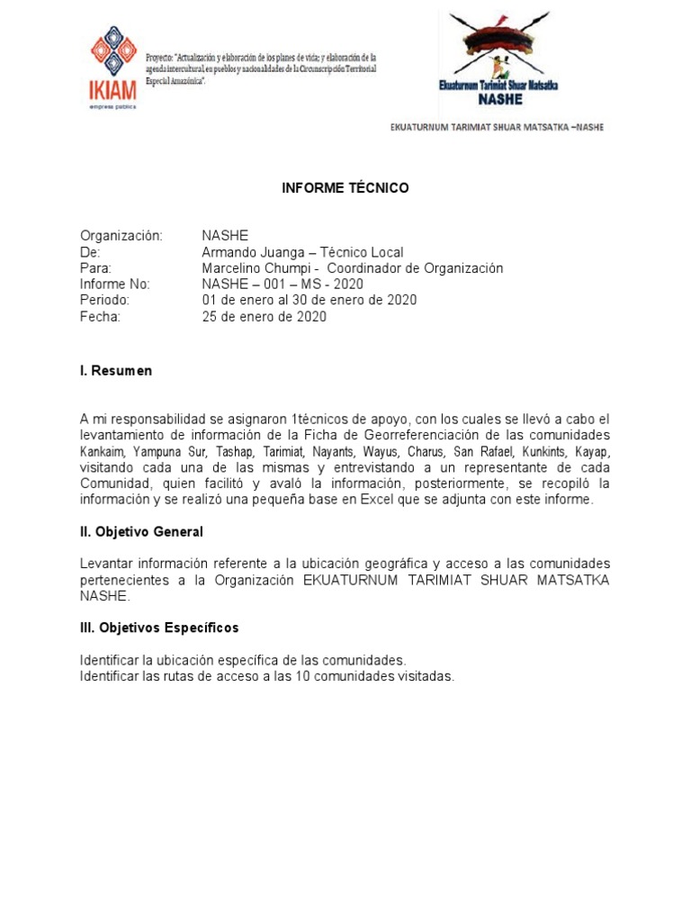 Formato de Informe TL - V2.0-TECNICO LOCAL | Descargar gratis PDF | Informática | Tecnologías de ...