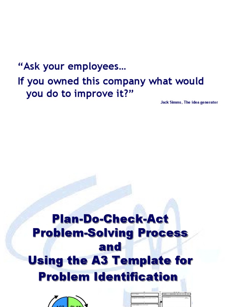 Problem Solving - Pdca | PDF