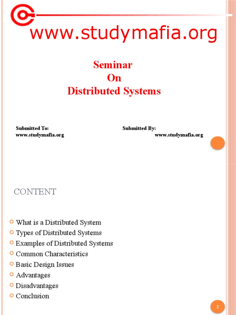 Distributed System | PDF | Computer Network | Server (Computing)