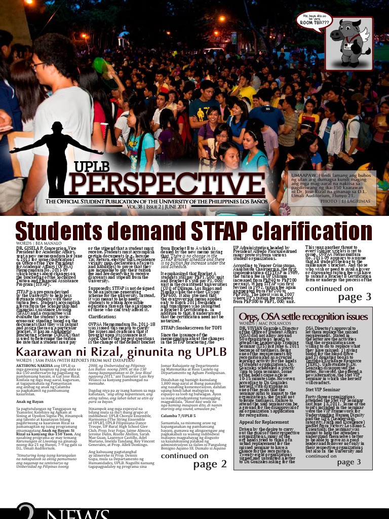 UPLB Perspective Vol. 38 Issue 2 | PDF | Philippines | Automation