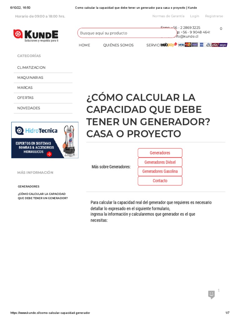 Como Calcular La Capacidad Que Debe Tener Un Generador para Casa o ... Como Calcular La Capacidad Que Debe Tener Un Generador para Casa o ...
