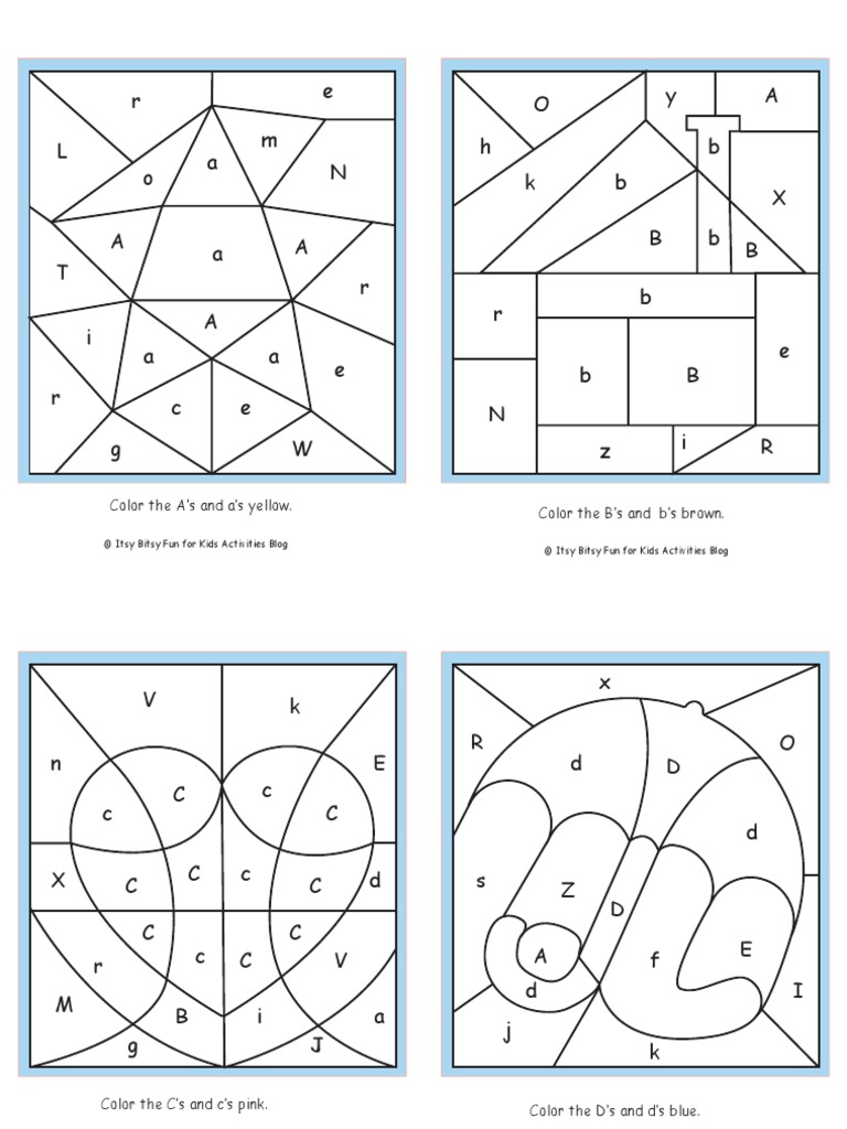 Color by Letters Printable | PDF