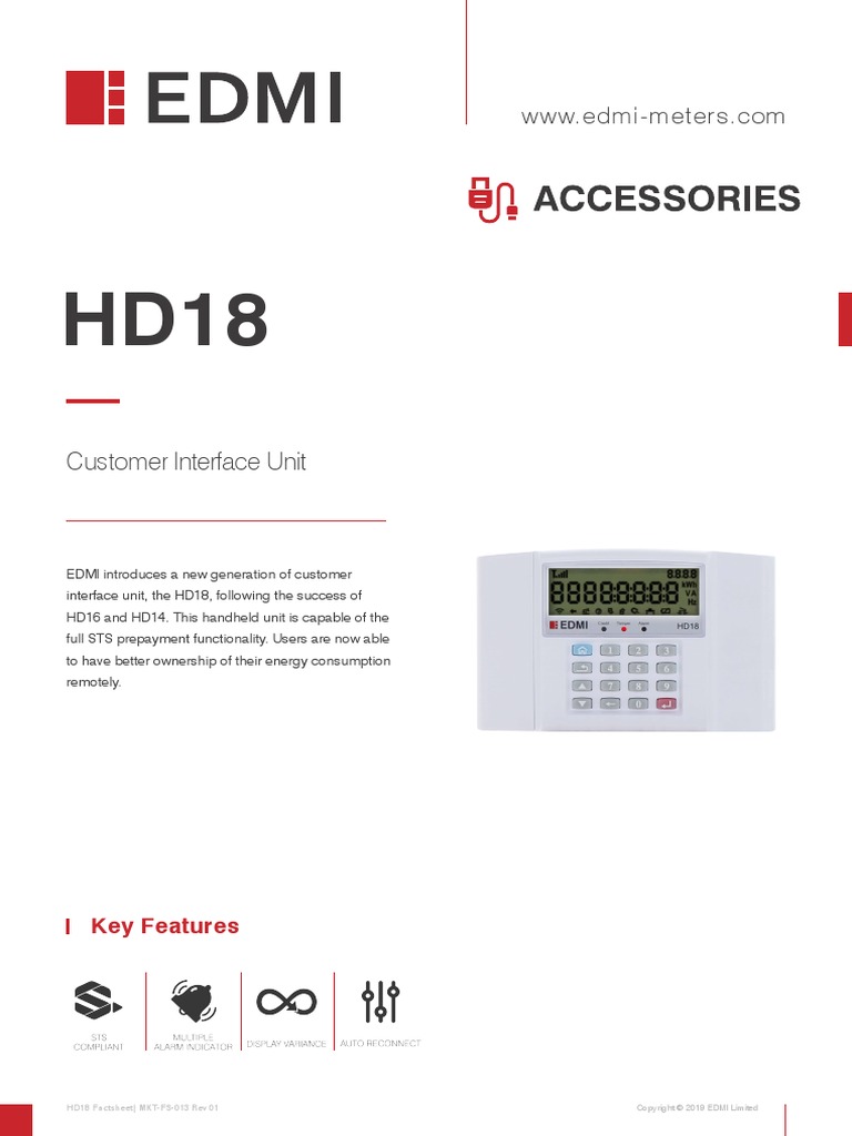 HD18 Factsheet English | PDF | Power Supply | Telecommunications