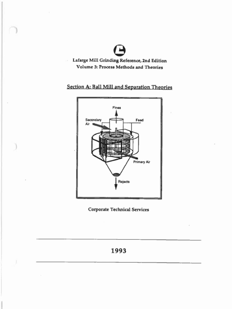 LMGR - Vol3 - Ball Mill and Separation Theories | PDF