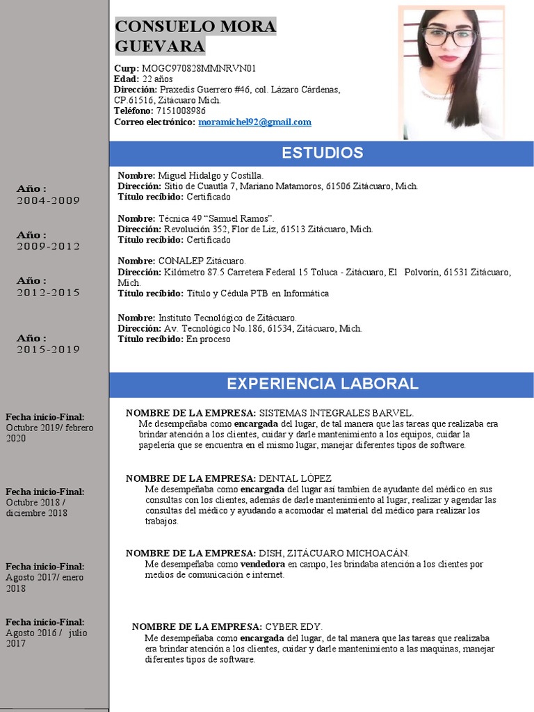 Curriculum Mora | PDF | Career & Growth | Business