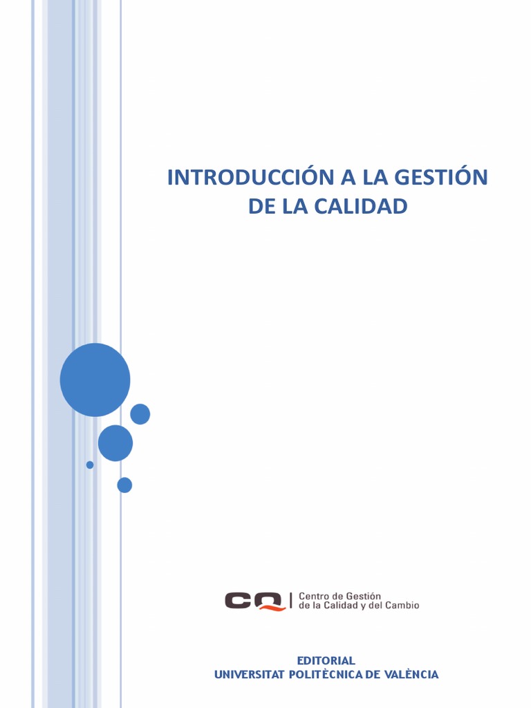 Introducción A La Gestión de La Calidad | Descargar gratis PDF | Calidad (comercial) | Gestión ...